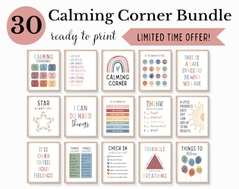 Calming Techniques Poster - Etsy