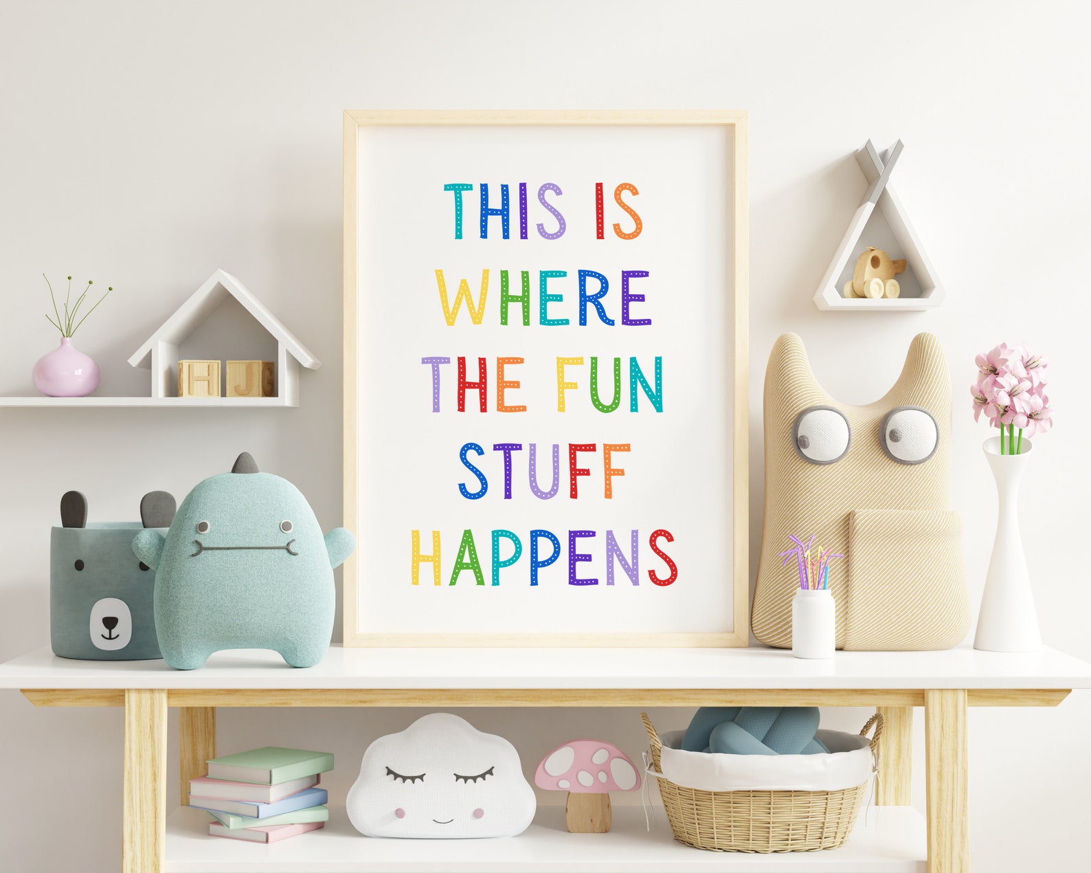 This is Where the Fun Stuff Happens, Rainbow Playroom, Playroom ...