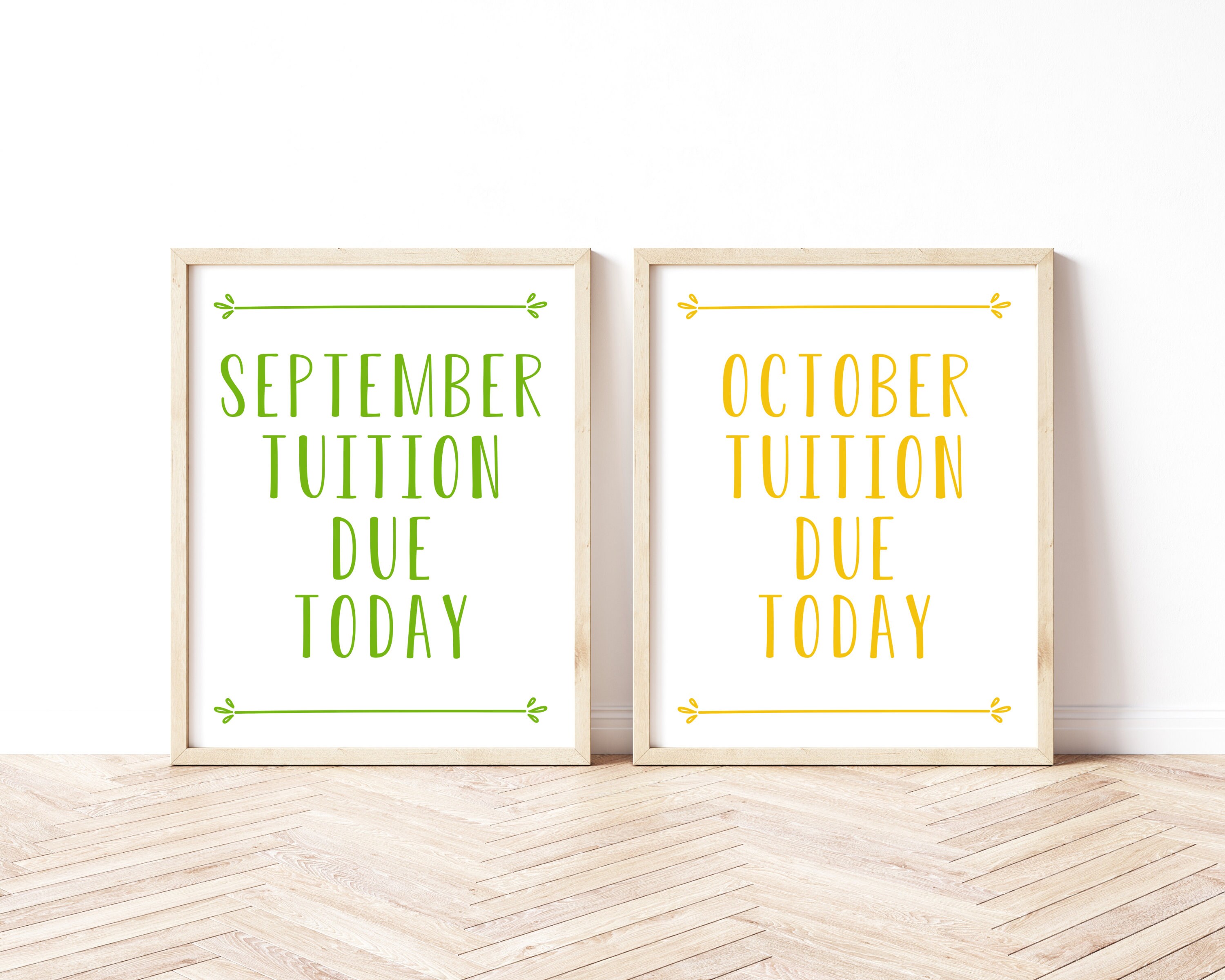 Monthly Tuition Due Sign Digital Download Printable Dance - Etsy