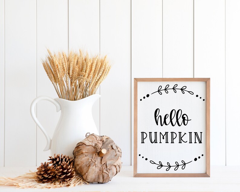 Hello Pumpkin Printable Autumn Printable Fall Wall Art - Etsy