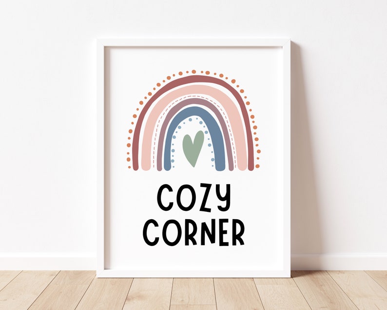 Cozy Corner Printable, Boho Classroom Decor, Playroom Wall Decor ...
