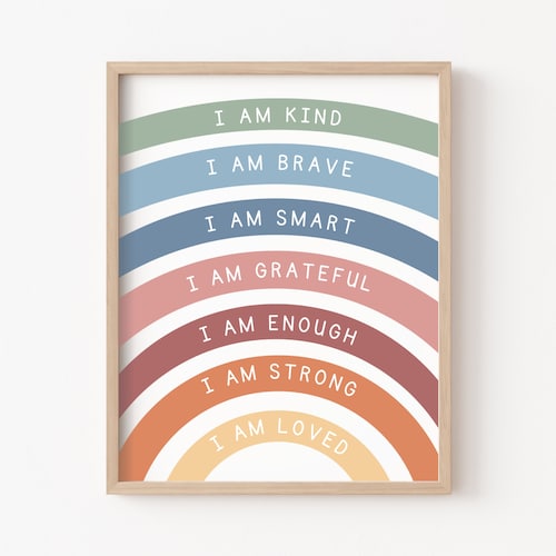 Affirmations for Kids Classroom Posters I Am Affirmations - Etsy Australia