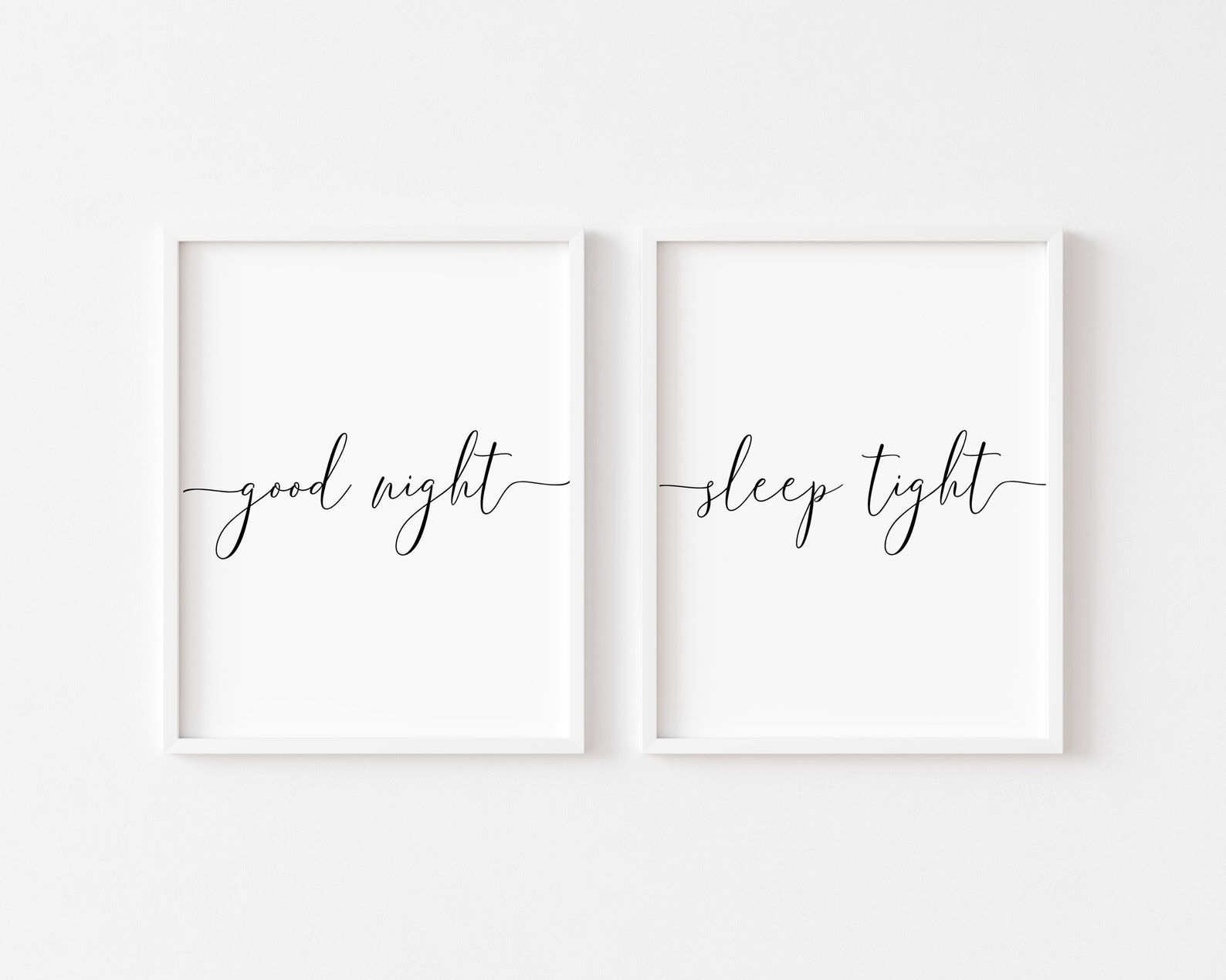 Good Night Sleep Tight Printable, Master Bedroom Wall Decor Over the ...