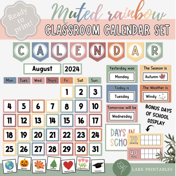 Retro Calendar - Etsy