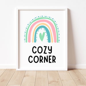 Cozy Corner Printable, Boho Classroom Decor, Playroom Wall Decor ...