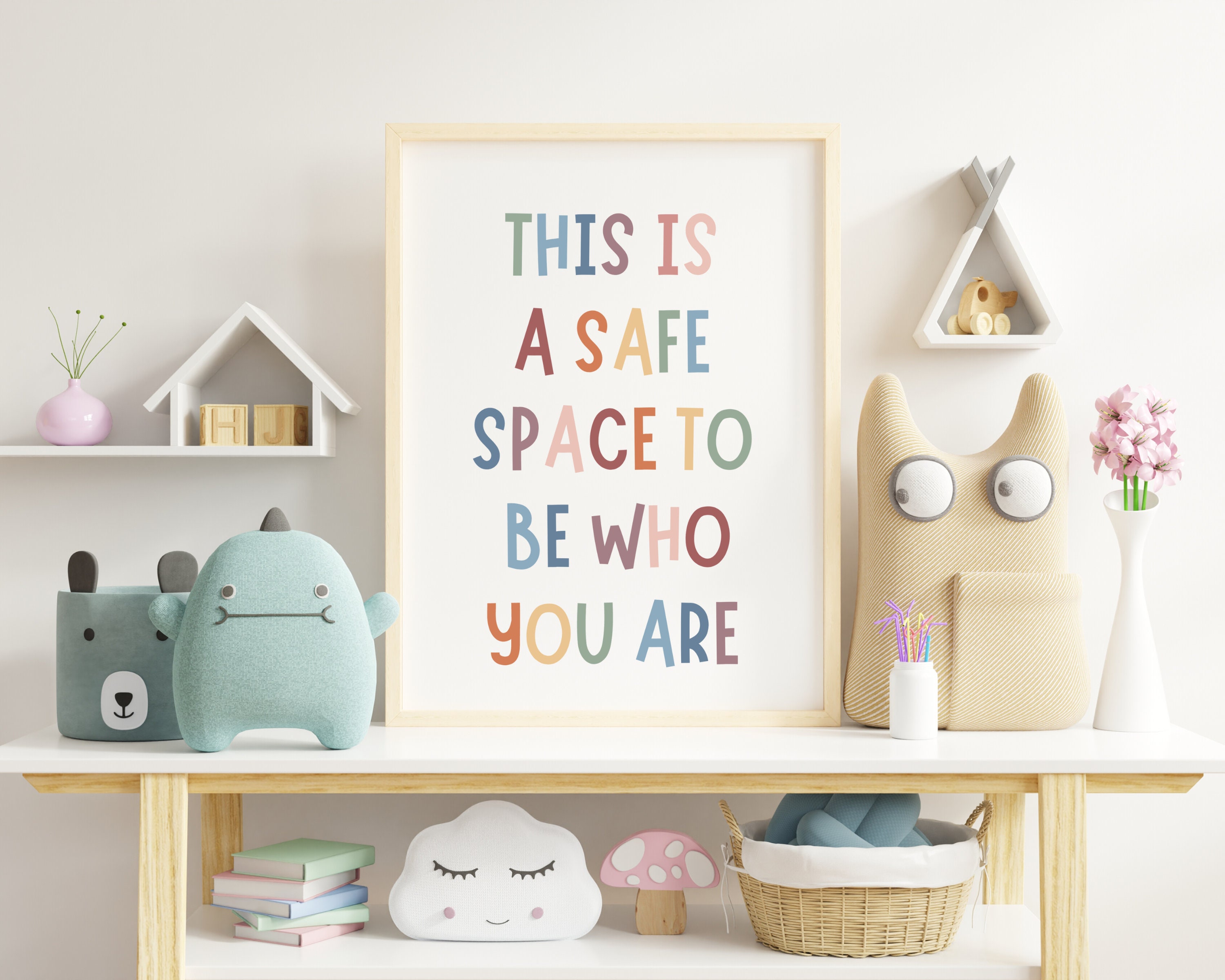 Safe Space to Be Who You Are Poster Therapy Office Decor - Etsy