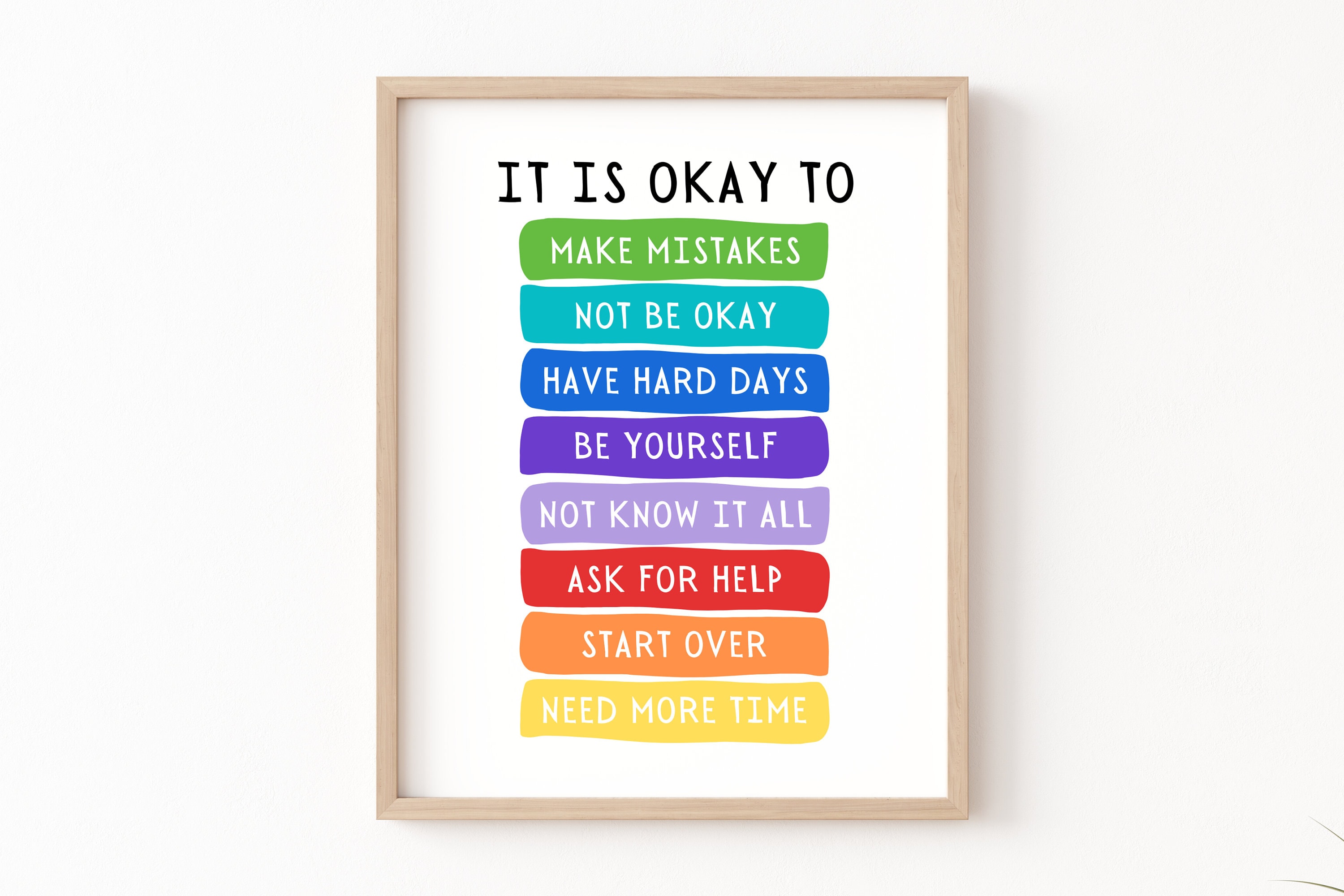 It's Okay to Not Be Okay Poster Motivational Kids Art - Etsy Australia It's Okay to Not Be Okay Poster Motivational Kids Art - Etsy Australia