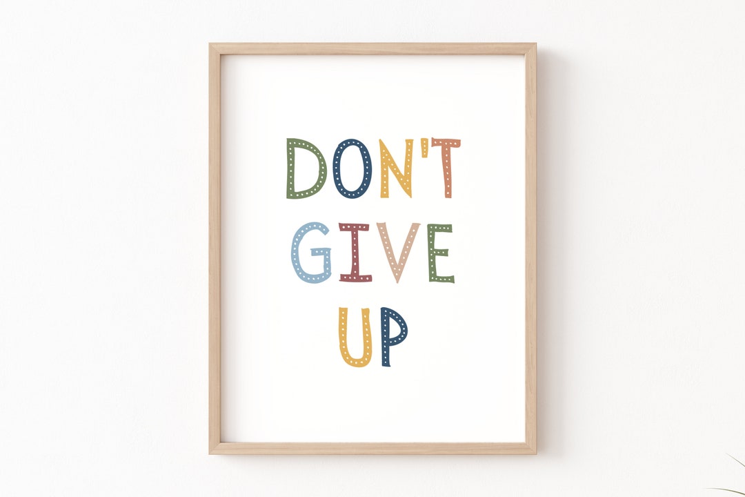 Don't Give Up, Kids Positive Affirmations, Growth Mindset, Educational ...