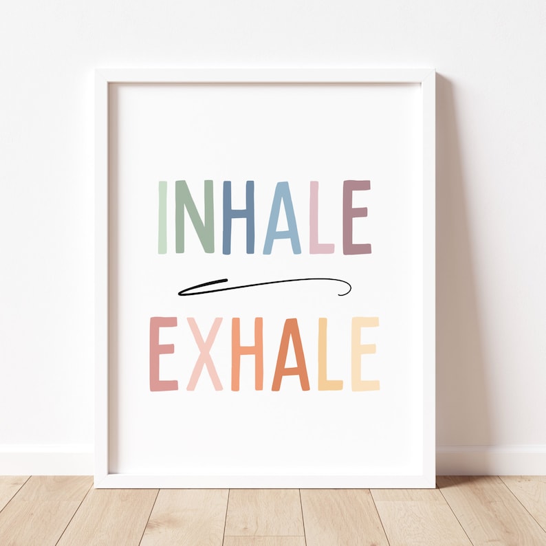 Inhale Exhale Printable Coping Skills Grounding Techniques Mental ...