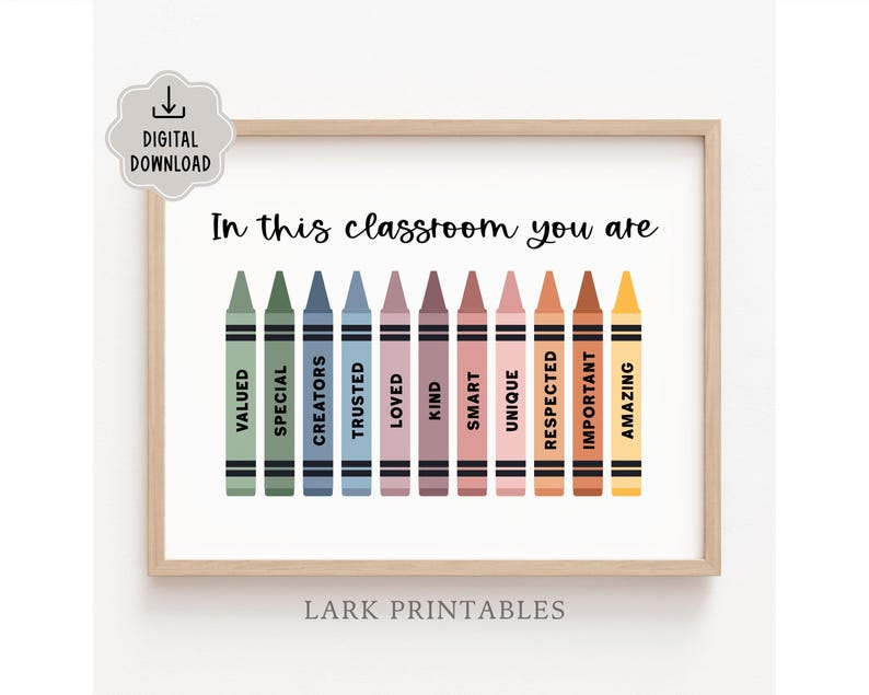 Classroom Posters, in This Classroom You Are Loved Printable, Classroom ...
