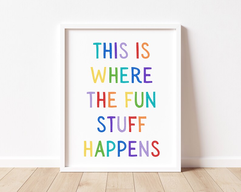 This is Where the Fun Stuff Happens, Rainbow Playroom, Playroom ...