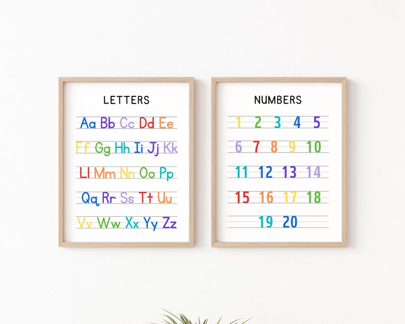 Set of 12 Educational Posters Montessori Classroom Decor - Etsy