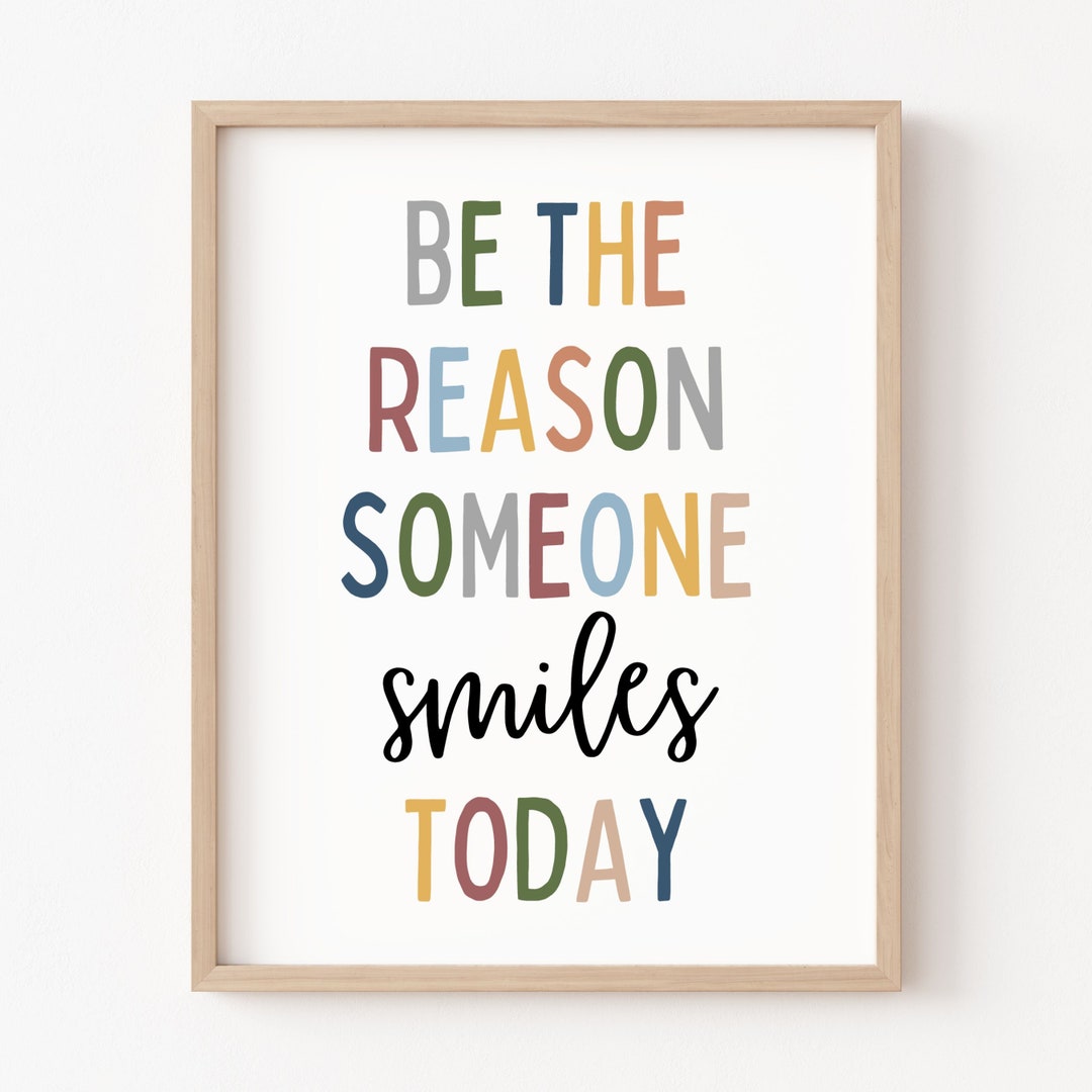 Be the Reason Someone Smiles Printable School Counselor Poster ...