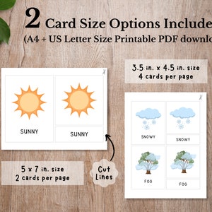 Weather Flashcards, Toddler Weather Activity, Homeschool Activities ...