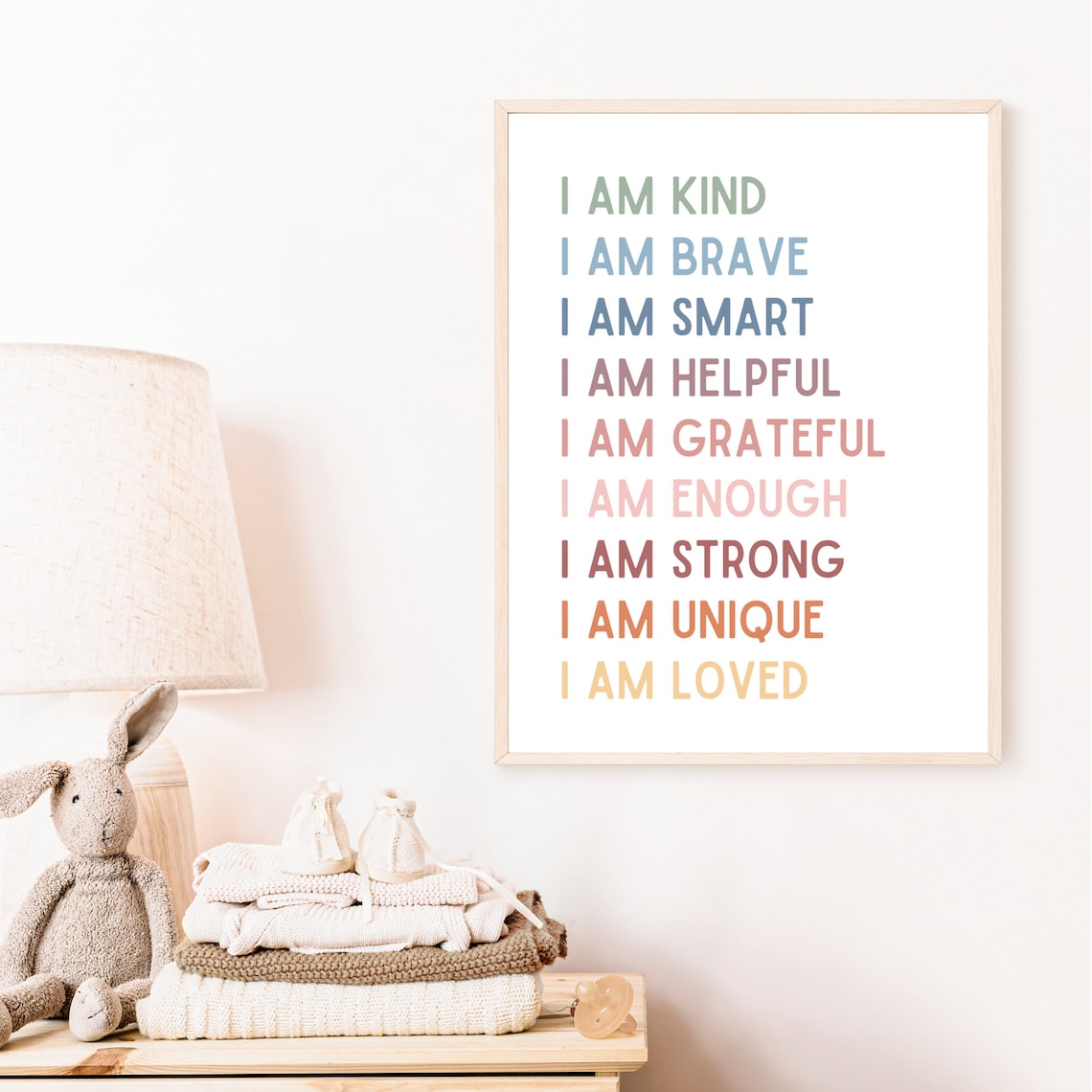 Positive Affirmations for Kids Boho Classroom Decor I Am - Etsy