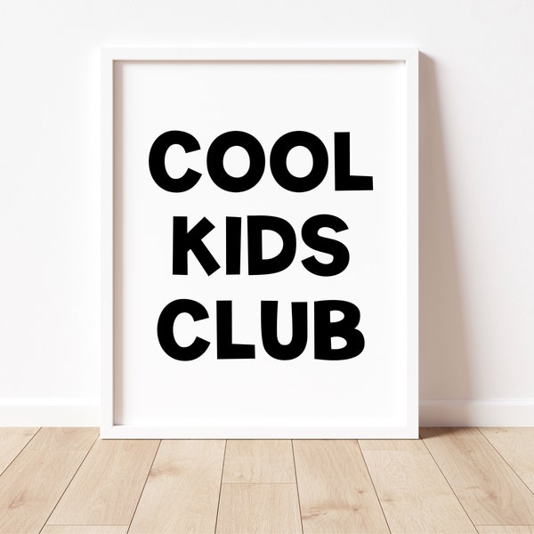 Cool Kids Club Sign - Etsy