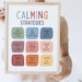 Calming Corner Strategies Poster Chart Therapy Office Decor Print ADHD ...