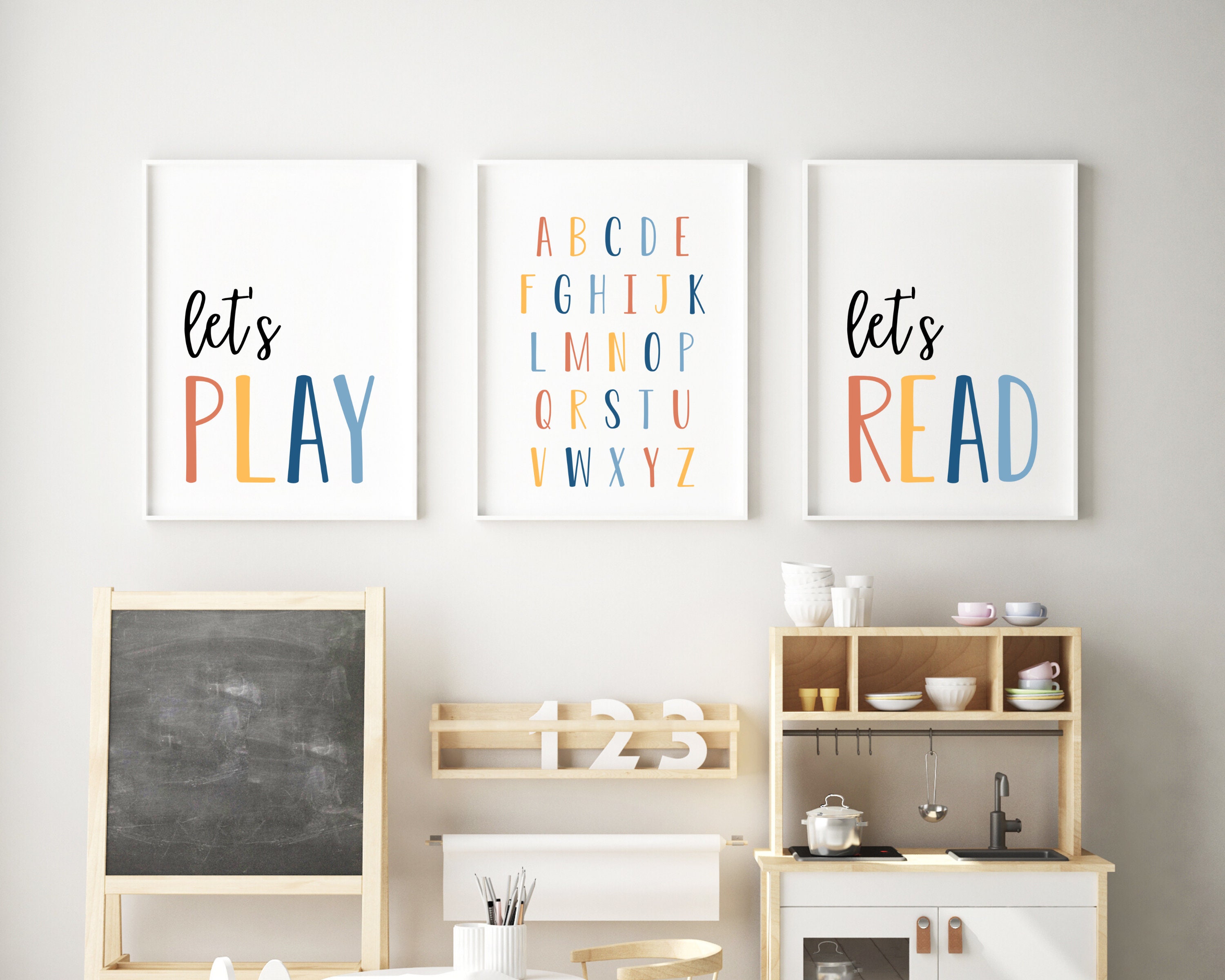 Lets Play Printable Set of 3 Classroom Posters Let's - Etsy