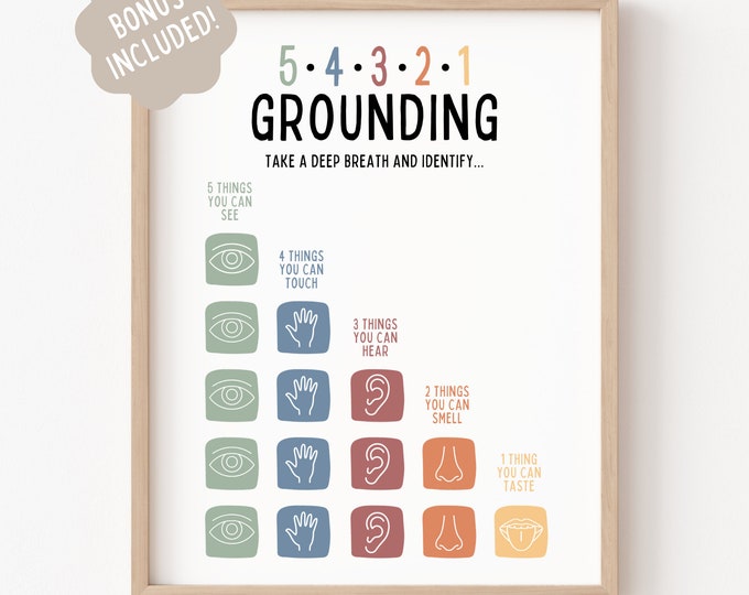Grounding Techniques Set 1 - Wallet Sized Coping Cards - PDF, Printable ...