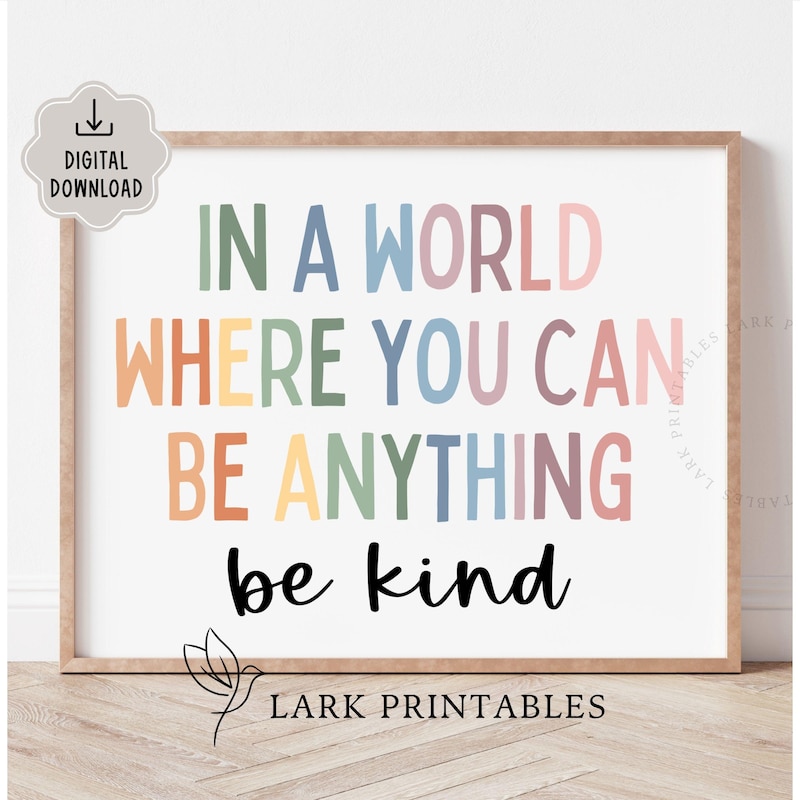 Be Kind Poster - Etsy UK