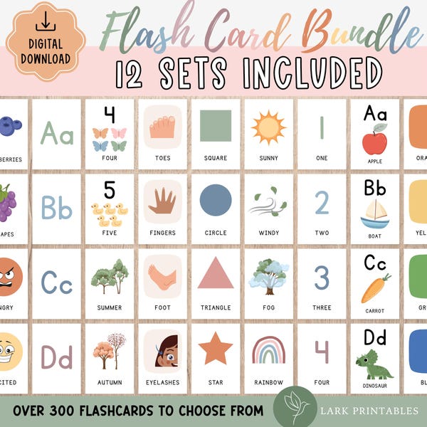 Educational Flash Cards - Etsy Australia