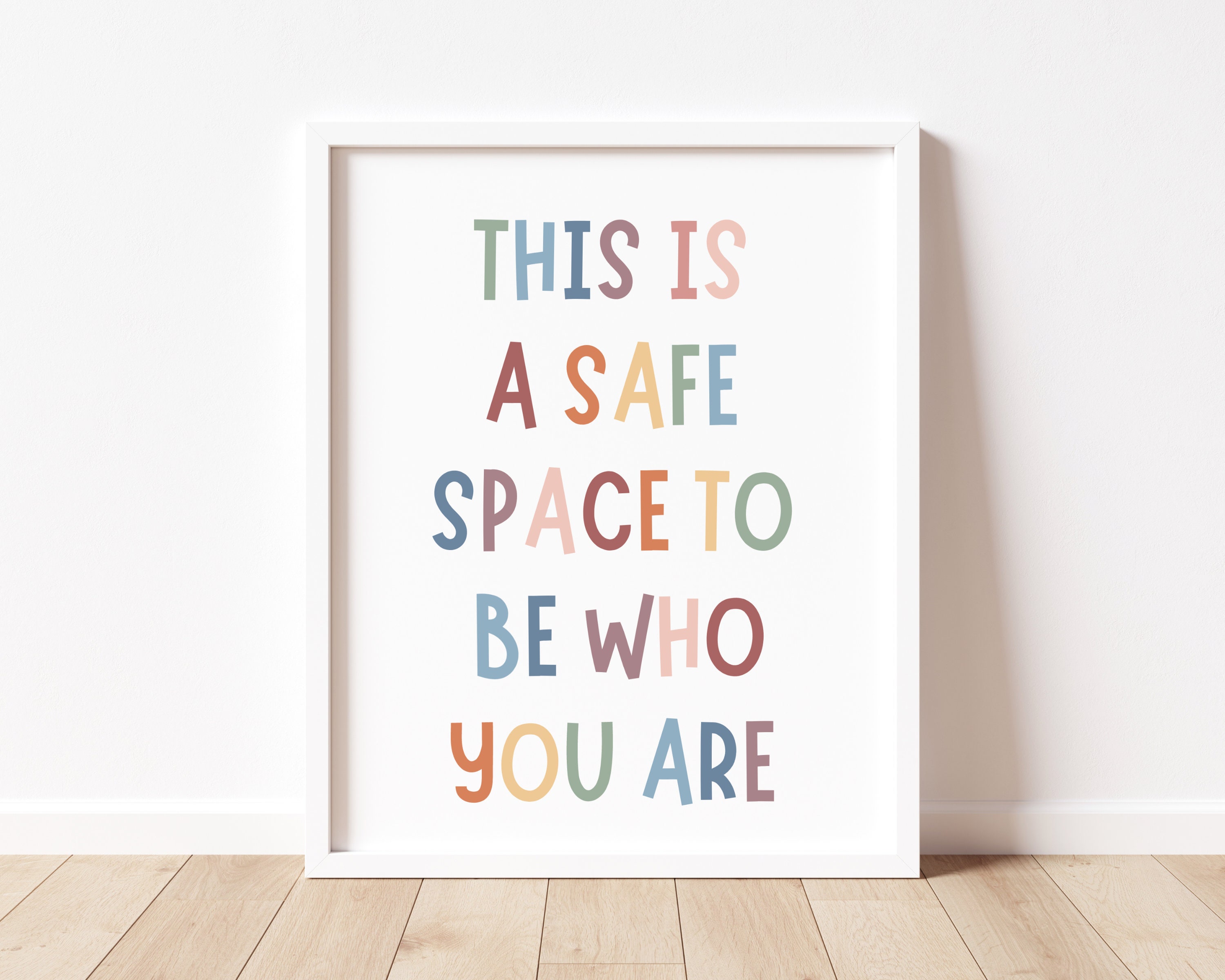 Safe Space to Be Who You Are Poster Therapy Office Decor - Etsy