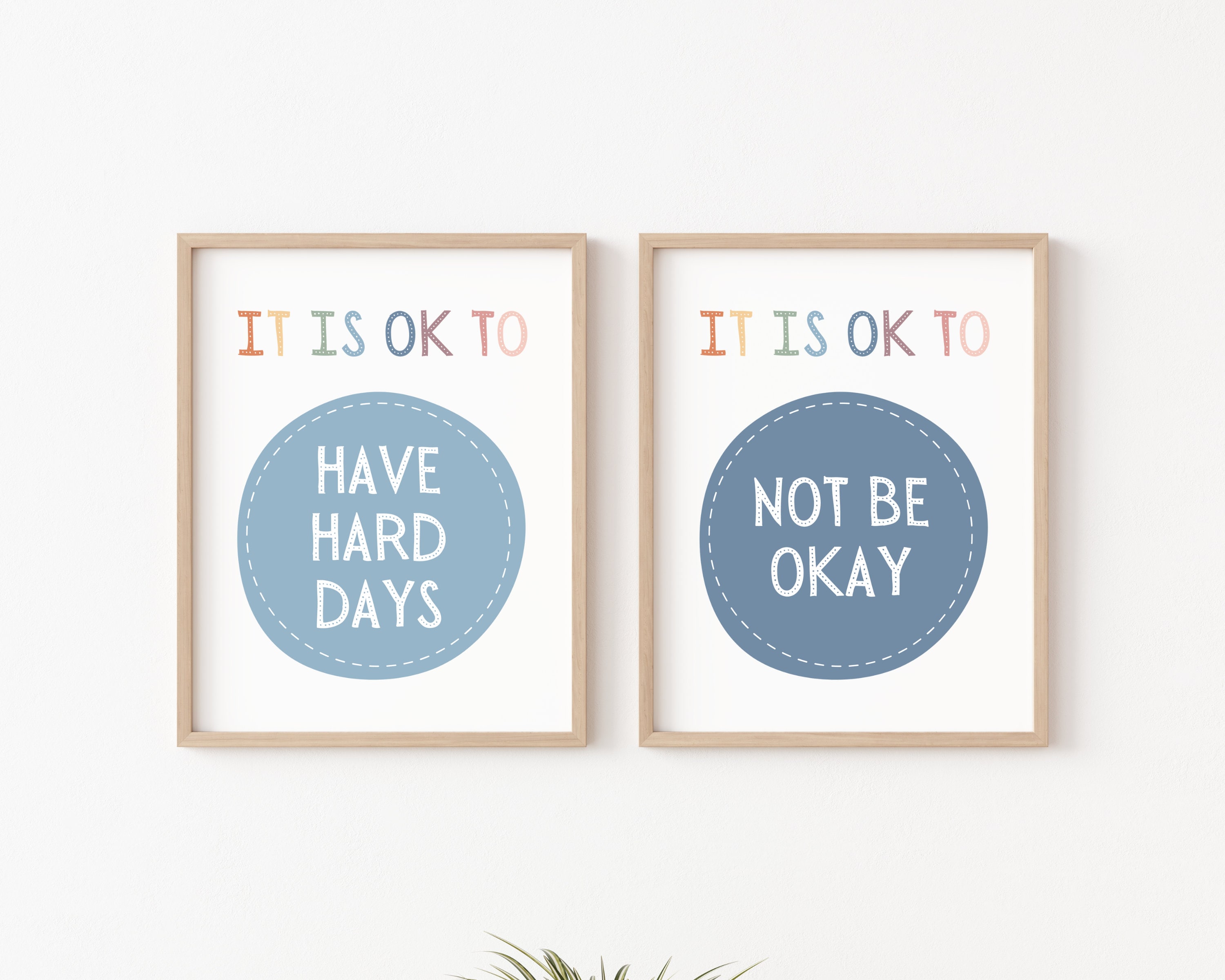 It's Okay to Not Be Okay Poster, School Counselor Office Decor Boho ...