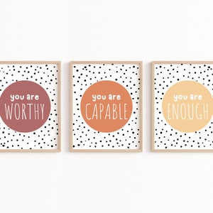 Positive Affirmations for Kids, Boho Classroom Decor, Classroom Posters ...