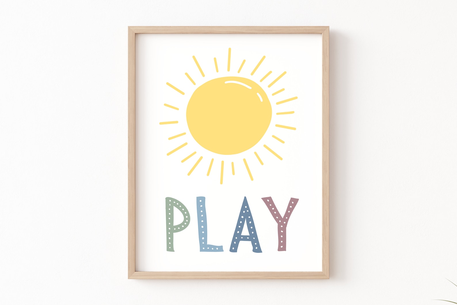 Play All Day Printable Set of 3, Lets Play Sign, Nursery Wall Art ...