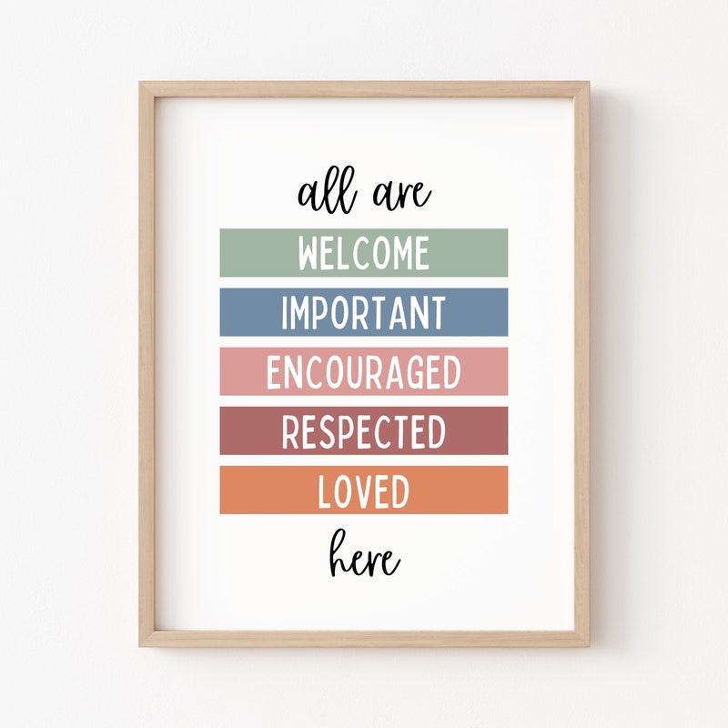 All Are Welcome Here - Etsy