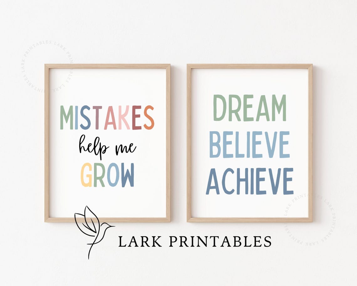 Motivational Classroom Posters, Growth Mindset, We Rise by Lifting ...