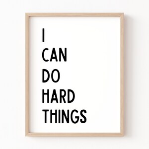 I Can Do Hard Things, Affirmations for Kids, Classroom Posters, I Am ...