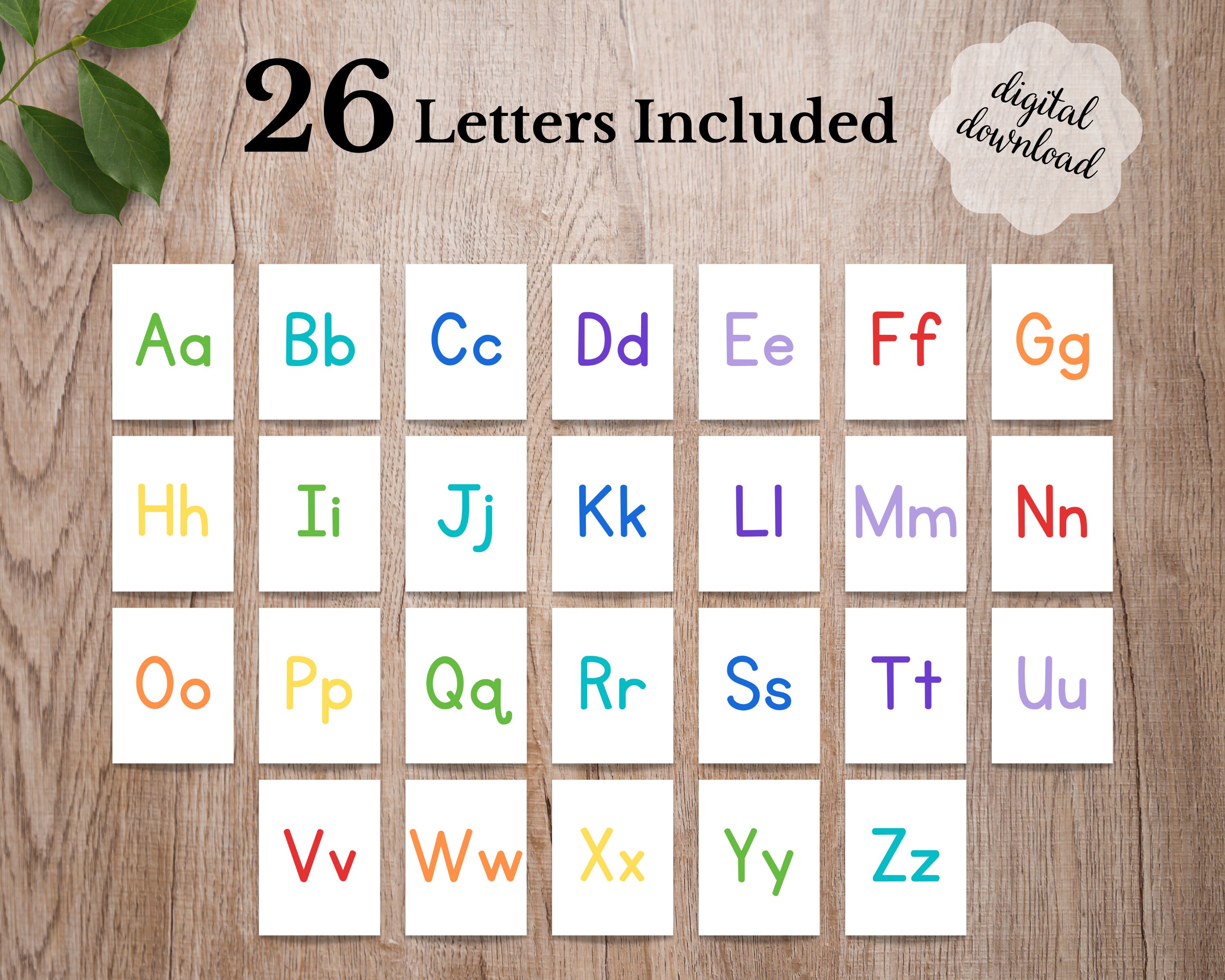 Alphabet Flash Cards, Homeschool Printables Morning Basket, Educational ...