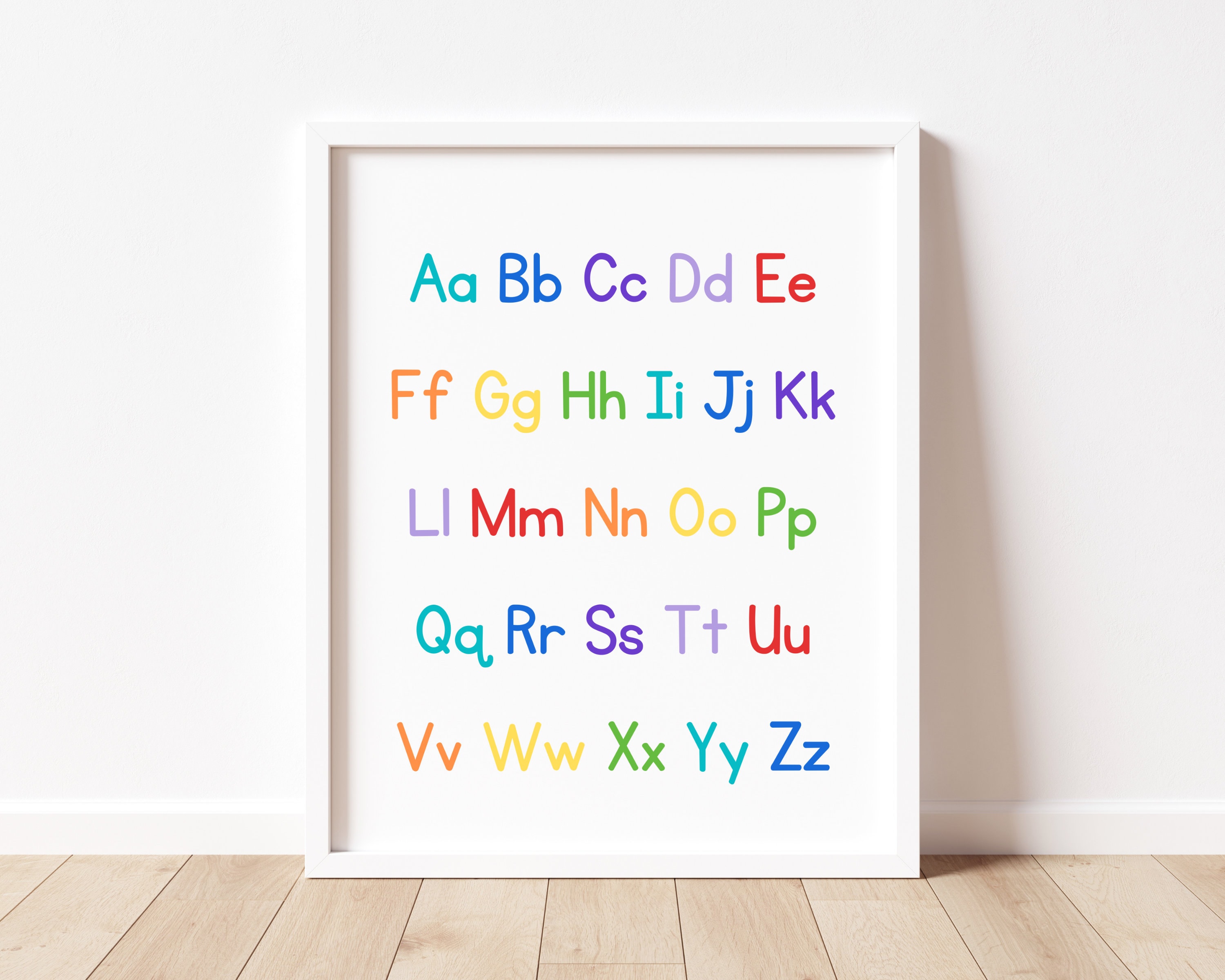 Alfabeto imprimible Carteles de aula Póster ABC Arte de - Etsy México