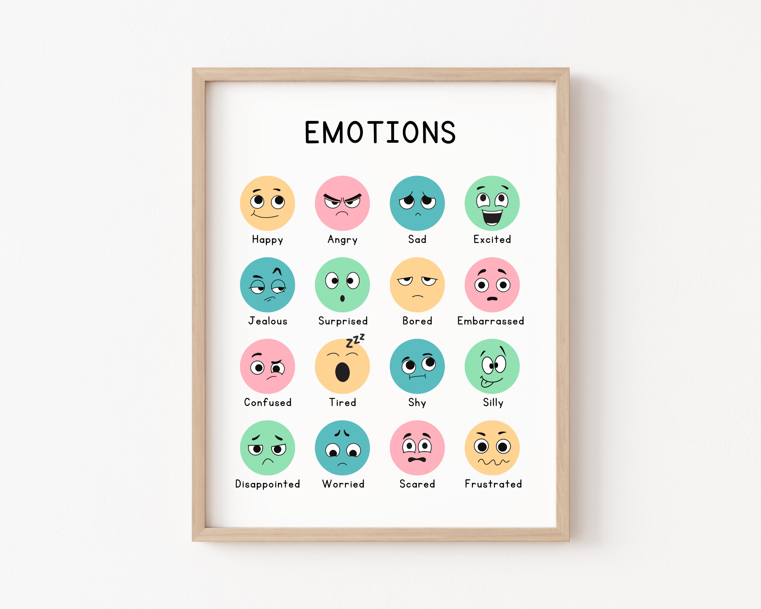 Feelings Poster For Classroom