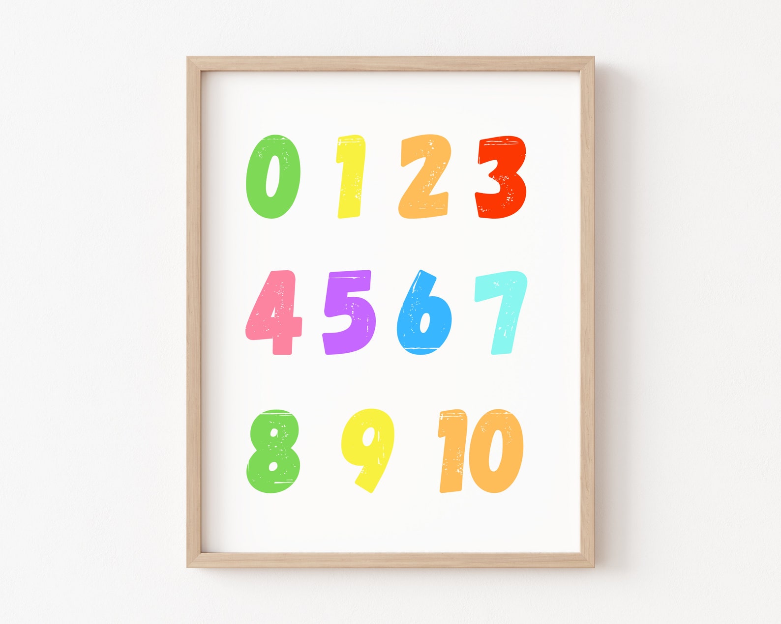123 Print, Number Poster, Educational Print, Homeschool Decor, Playroom ...