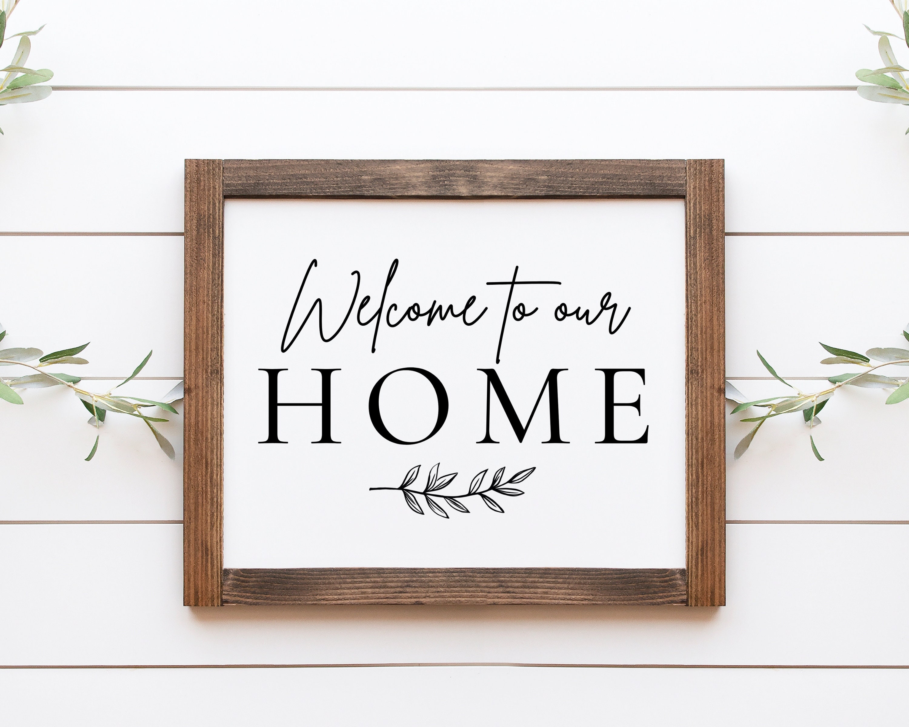 Welcome to Our Home Printable Entry Way Wall Decor Modern - Etsy