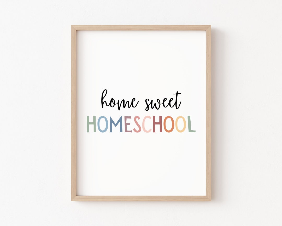Home Sweet Homeschool Sign, Homeschool Decor, Homeschool Sign ...