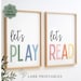 Playroom Art Set of Six, Playroom Poster, Playroom Decor, Daycare ...