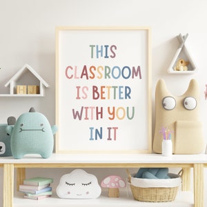 This Classroom is Better With You in It, Boho Classroom Decor ...