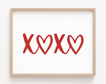 Xoxo Printable Art - Etsy