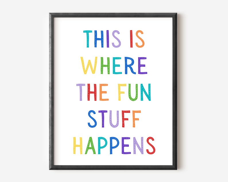 This is Where the Fun Stuff Happens, Rainbow Playroom, Playroom ...