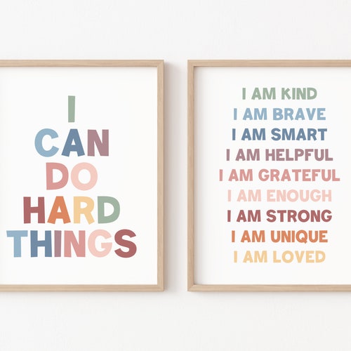 Affirmations for Kids Classroom Posters I Am Affirmations - Etsy Australia