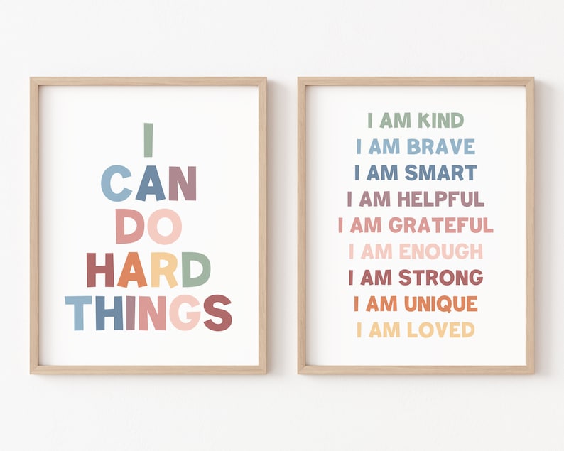 Affirmations for Kids Classroom Posters I Am Affirmations - Etsy Australia