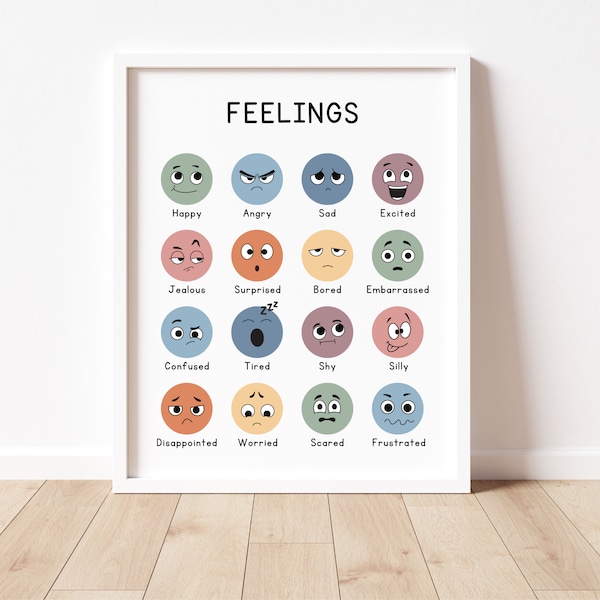 Feelings Chart - Etsy