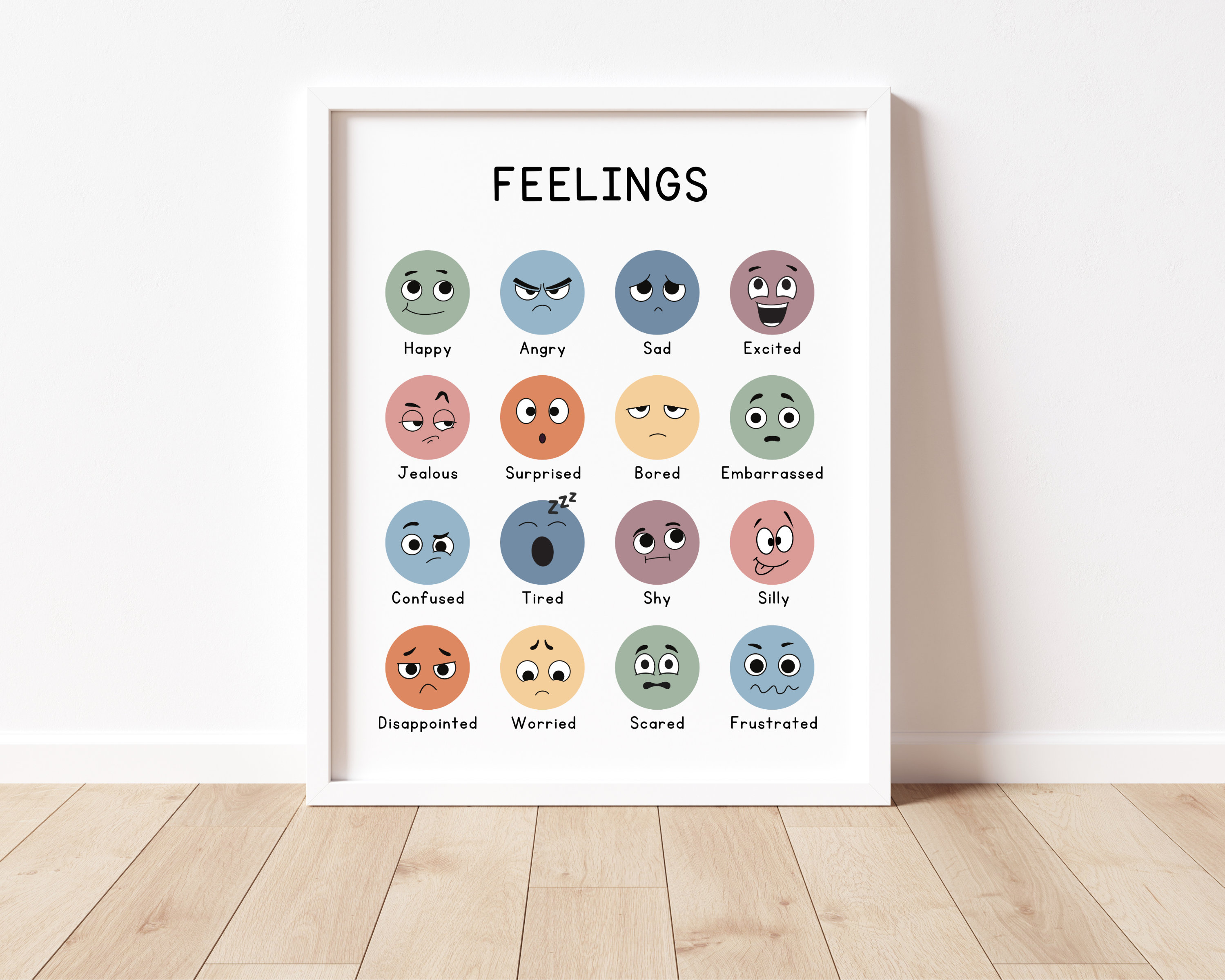 Feelings Chart, Mood Poster, Calming Corner, Its Ok To Feel Poster sold ...