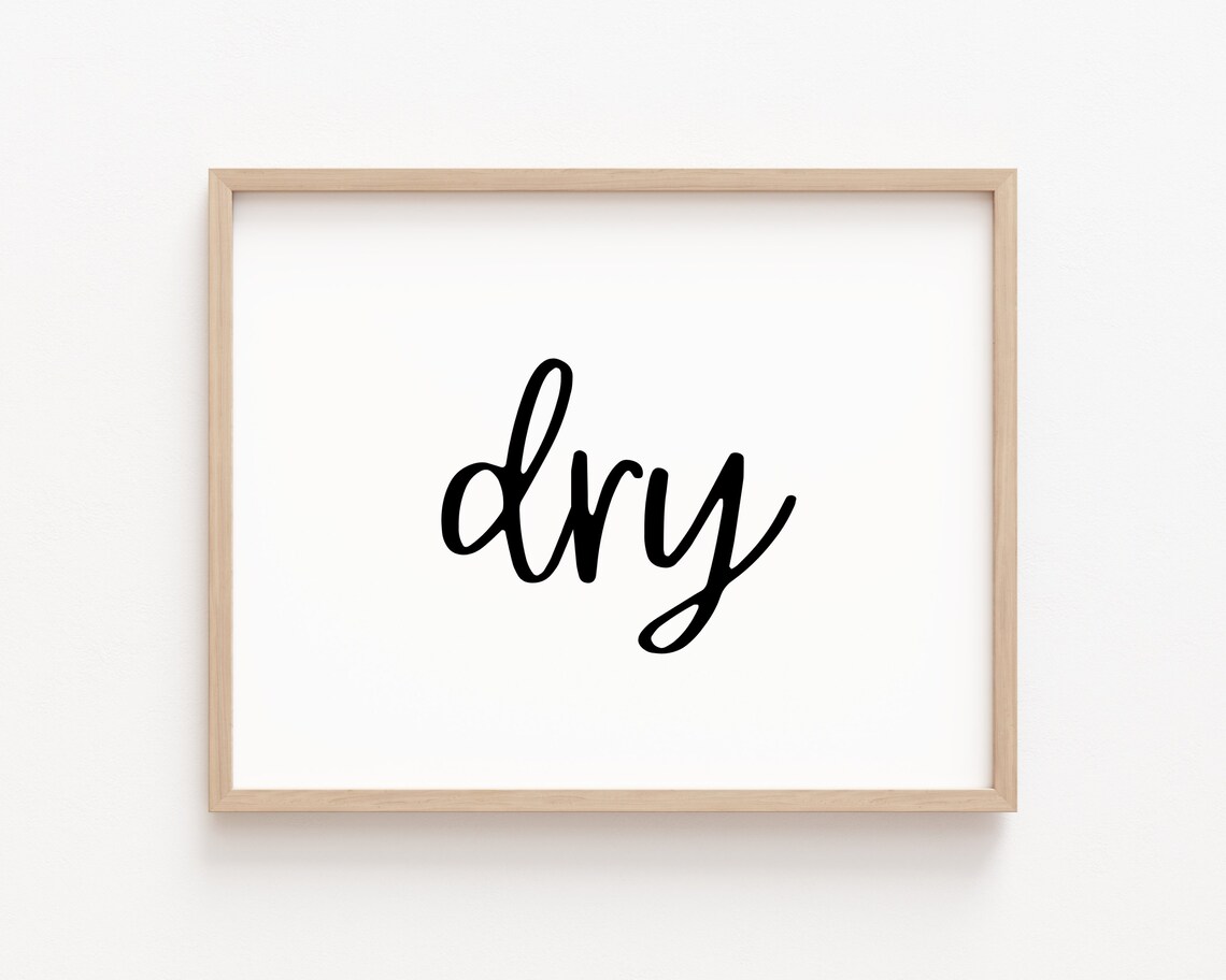 Wash Dry Fold Repeat Sign Set of 4 Laundry Prints Laundry - Etsy