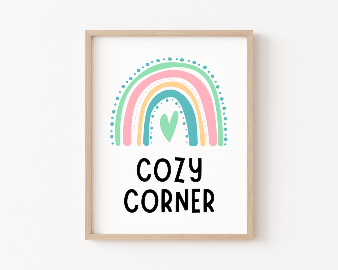 Cozy Corner Printable, Boho Classroom Decor, Playroom Wall Decor ...