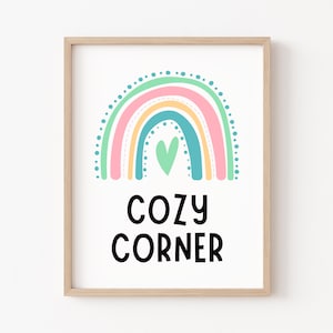 Cozy Corner Printable, Boho Classroom Decor, Playroom Wall Decor ...