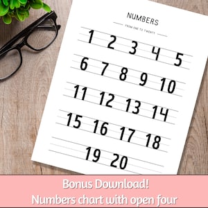 Alphabet Poster, Handwriting Chart Print, Educational Wall Art ...